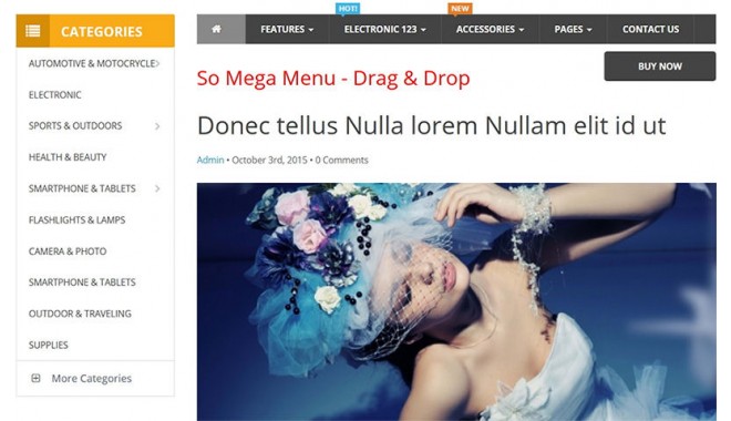 So Mega Menu - Drag & Drop | Responsive OpenCart v2.1.x - v3.0.x Module
